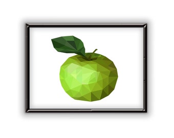 Apple wall art | Etsy