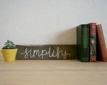 Popular items for simplify sign on Etsy