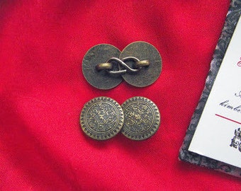 SL-0024 George Washington Mourning Button Cuff Links
