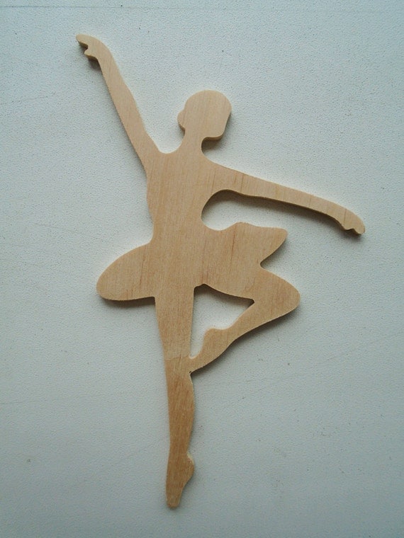 5pcs Ballerina Dancer. Ballerina shape plywood dancer shape