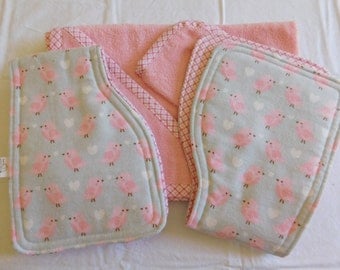 Items similar to Knitted pink baby set Pink Strawberry baby girls ...