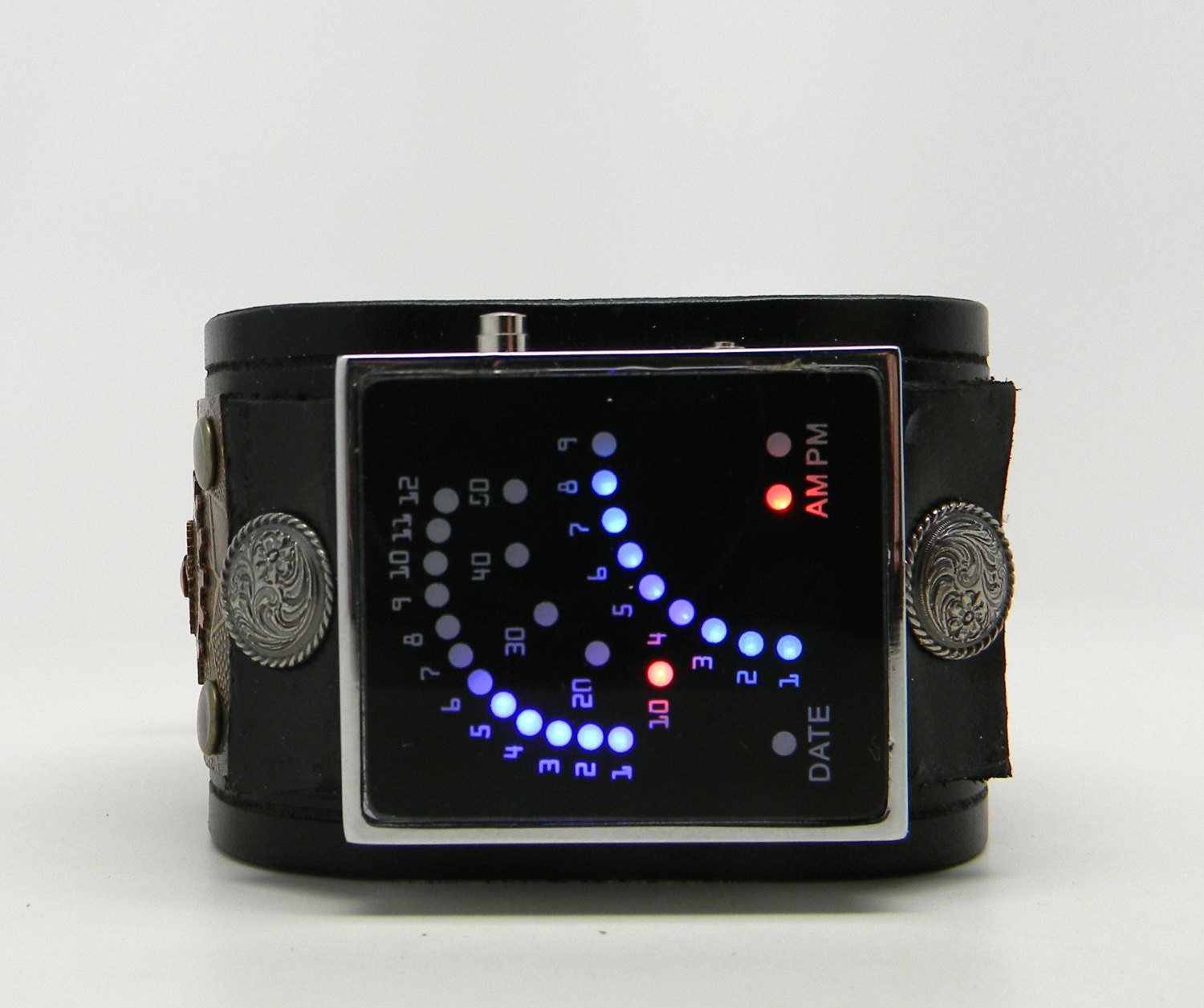 Steampunk watch. LED watch. by slotzkin on Etsy
