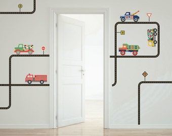 Extra Railroad Train Track Wall Decals Straight by WallDressedUp