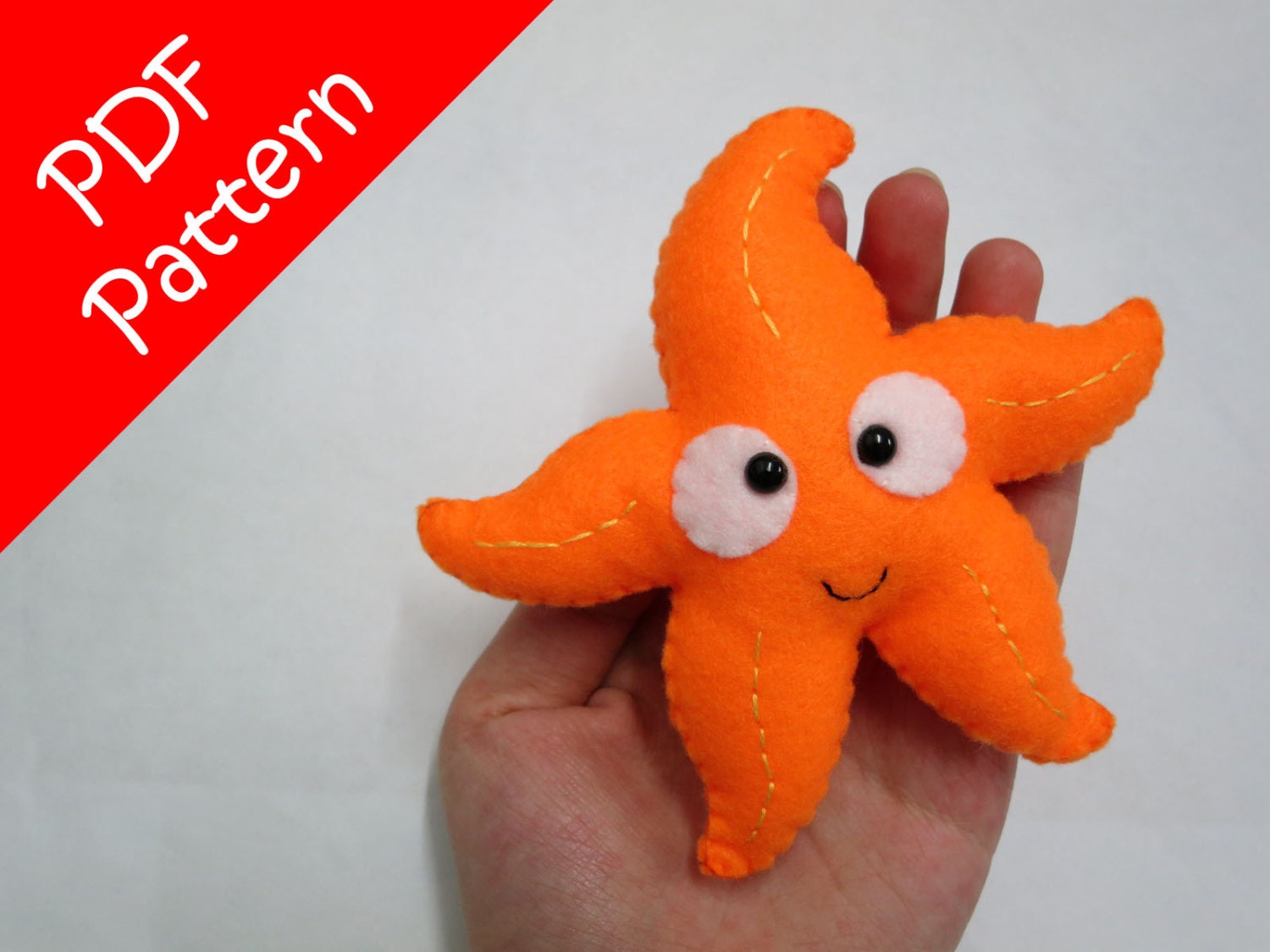 Starfish Plush PDF Pattern Instant Digital Download