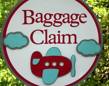 Popular items for baggage claim sign on Etsy