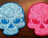 Items similar to Gothic Skull patch,skeleton,Baroque on Etsy