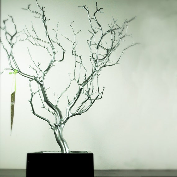 30 Silver Painted Jewelry Tree / Jewelry Organizer