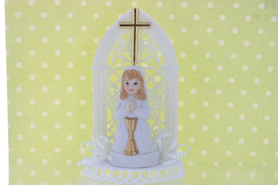 Girl First Communion Cake Topper / Decoration