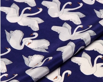 Swan fabric | Etsy