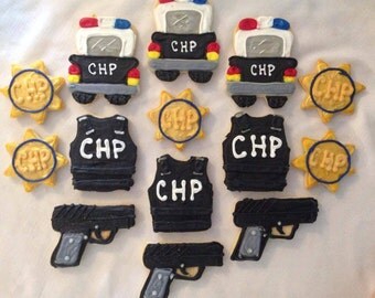 Police car cookies | Etsy