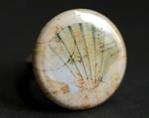 Popular items for seashell ring on Etsy