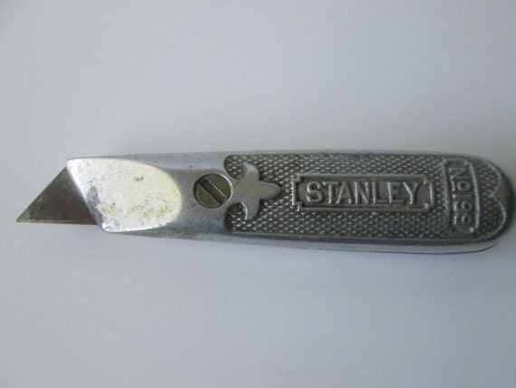 Vintage Stanley Utility Knife / Metal Hand Tool / Vintage