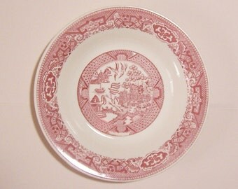 Pink transfer ware | Etsy