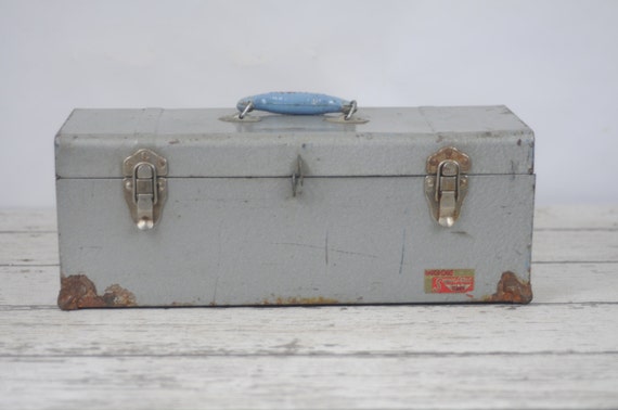 Vintage Union Super Steel Tool Box Toolbox Tool Chest Fishing