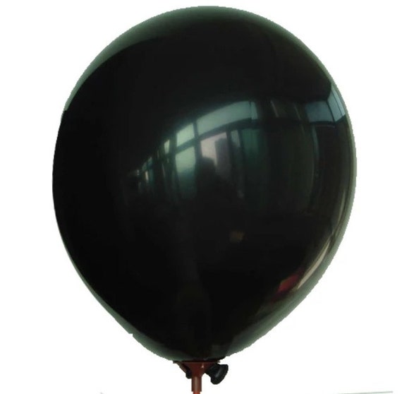 Black Balloons 12 inch Black Round Latex Balloons Black
