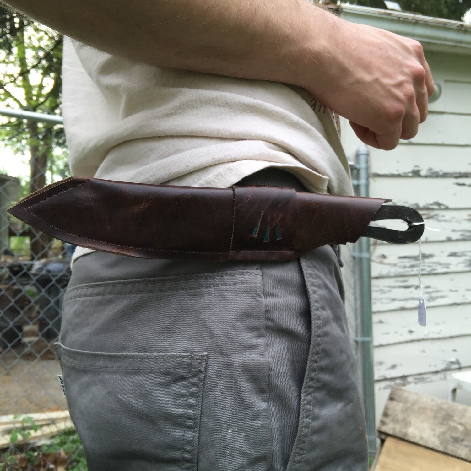 Hand Forged Rustic Knife With Sheath by BlacksmithAndArtist