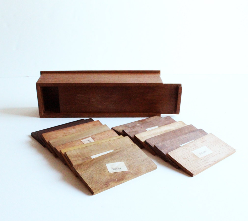 Vintage Exotic Wood Sample Box – Haute Juice