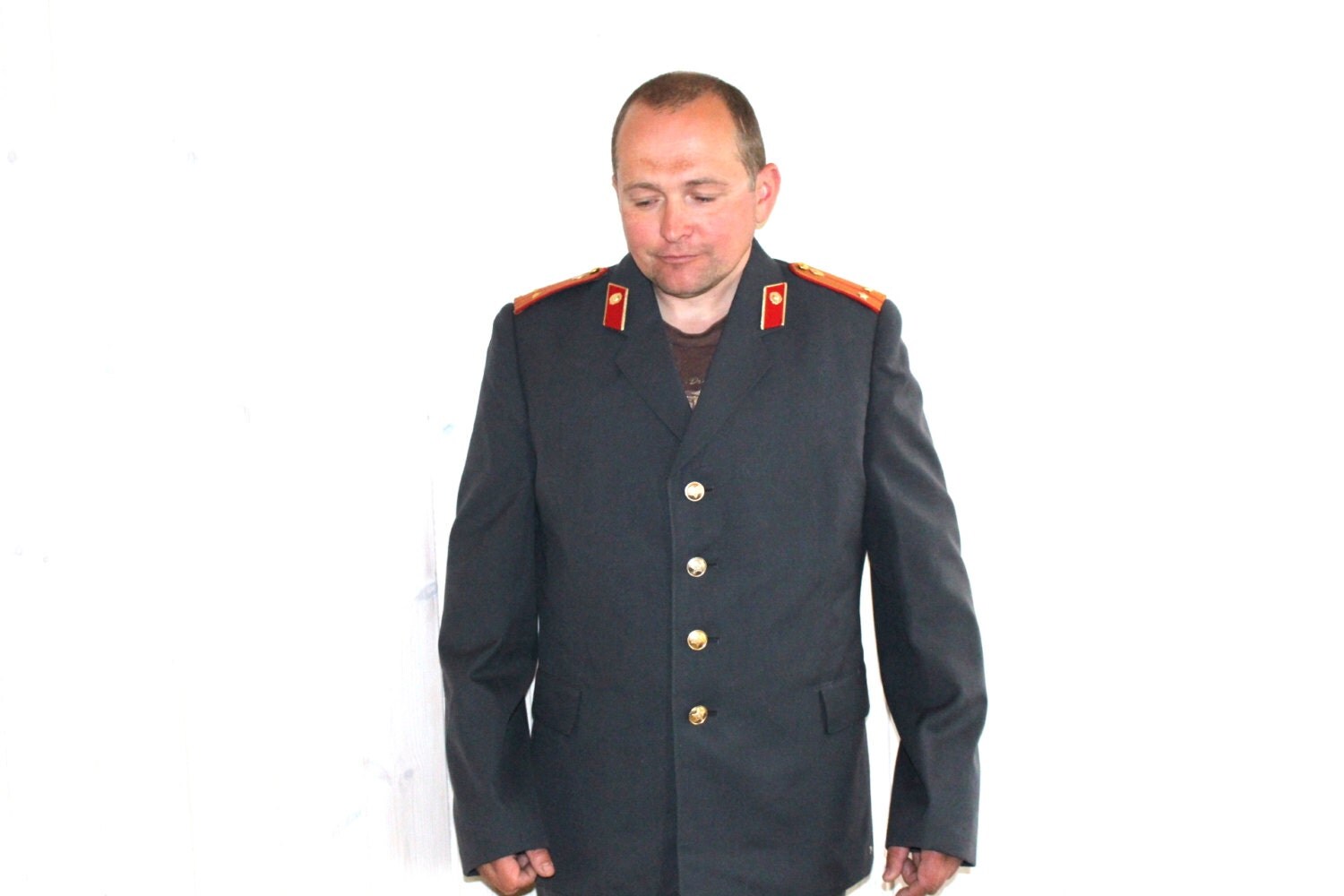 Soviet vintage militia policemans jacket and pants size M mens clothing ...