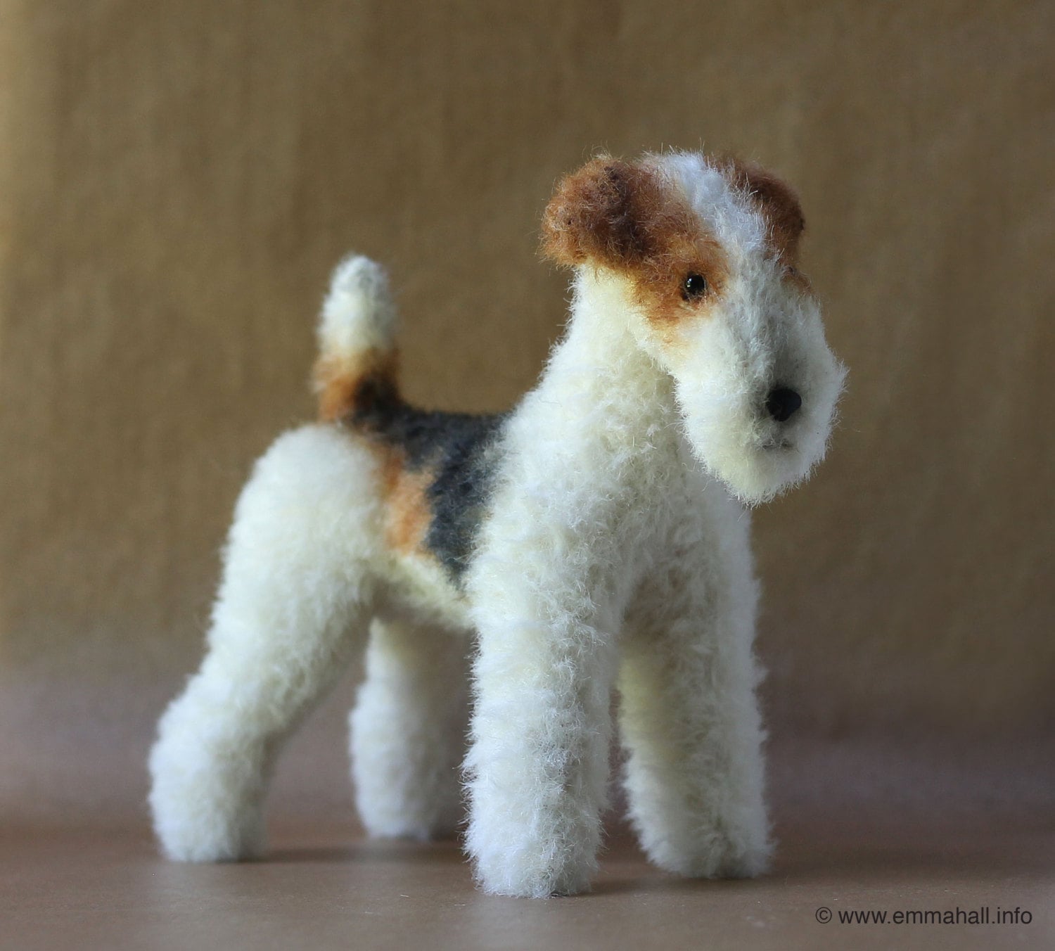 Wire Fox Terrier 16.5cm PDF dog sewing pattern by EmmaHallArt