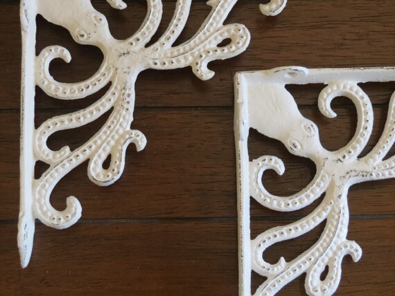 Shelf Brackets / Nautical Decor / Antique White or Pick Color