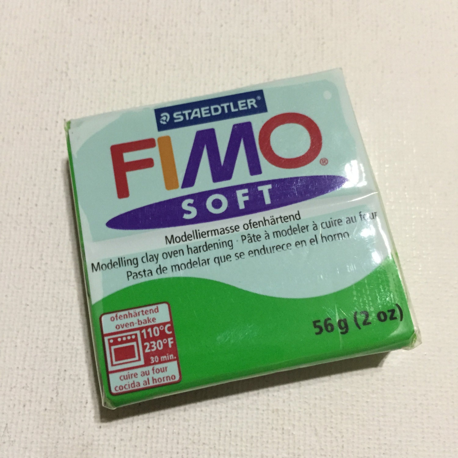 FIMO Soft Polymer Clay 53 Tropical Green 56g Single Block