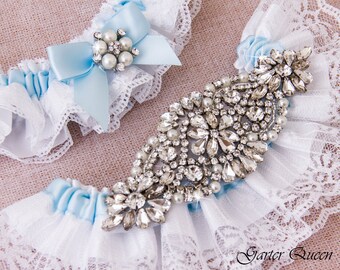Wedding garter sets custom made bridal accessories by GarterQueen