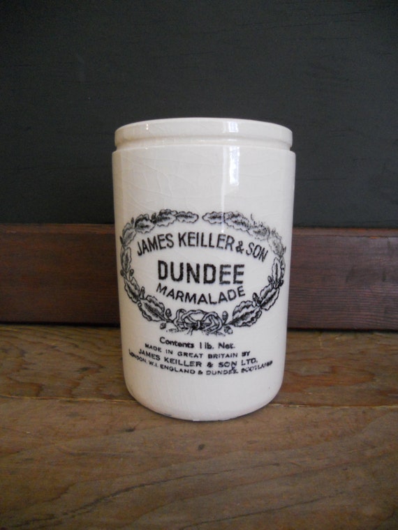 Vintage Dundee Marmalade Jar / Crock James Keiller & Son