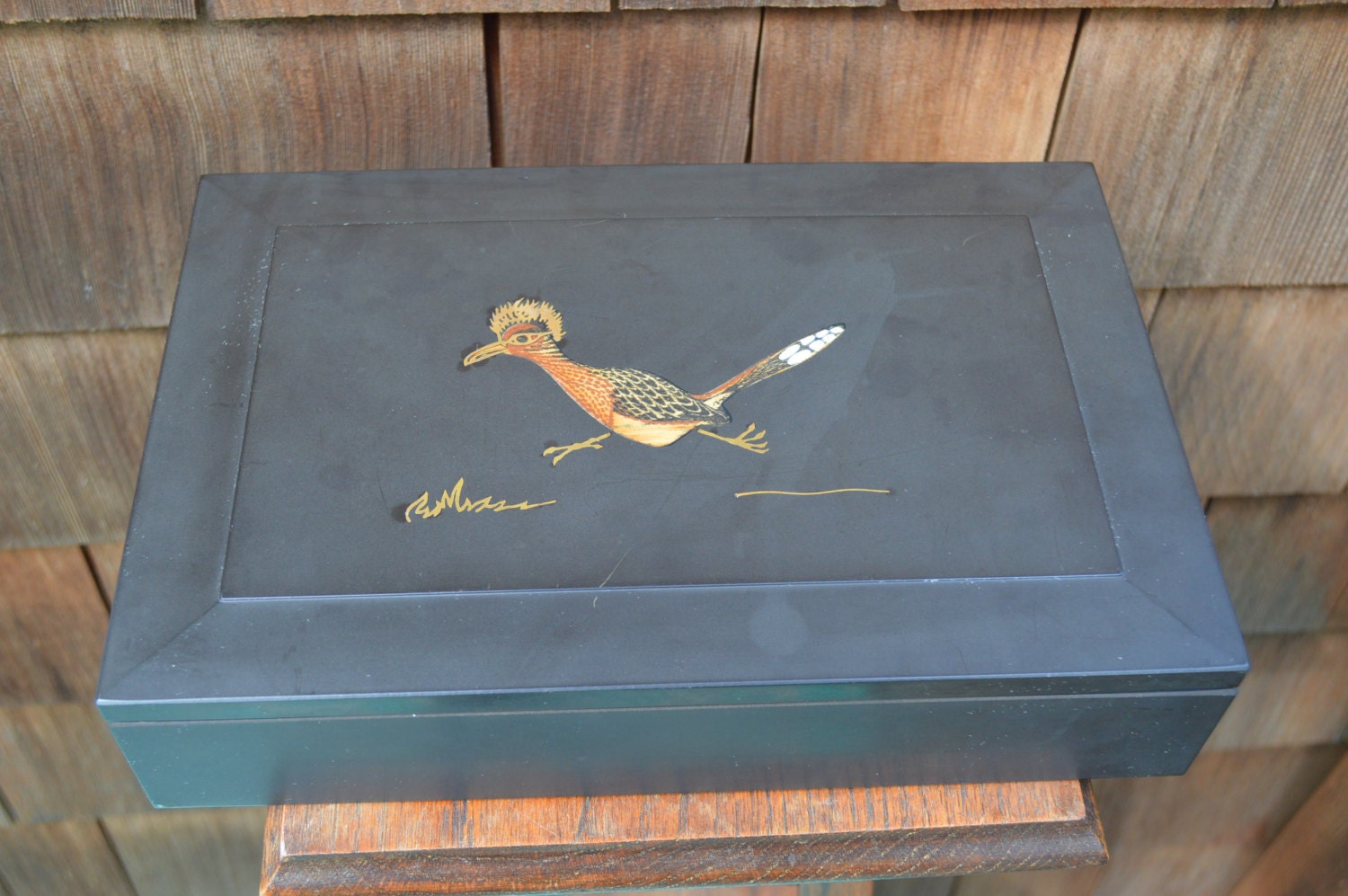 Vintage – Couroc – Black – Box with Roadrunner Inlay – Haute Juice