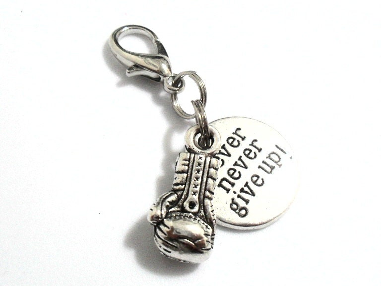 Boxing Zipper Charm Boxing Glove Charm Keyring Clasp Boxing