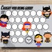 Kids Reward Chart Girl Super Hero Reward Chart Printable