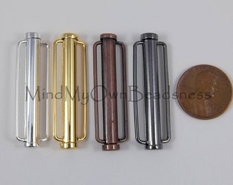 Clasp Slide Lock Tube Clasp with Bar 20mm x 1pc