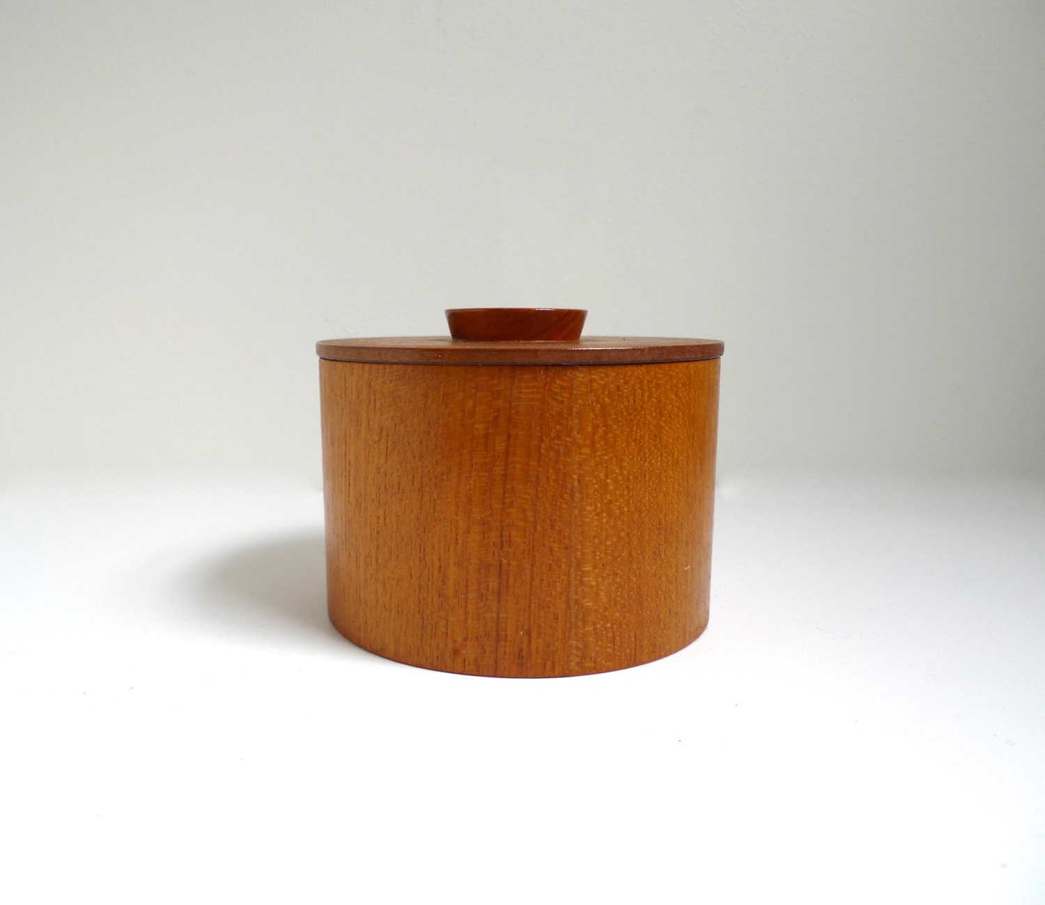 Small Vintage Teak Storage Container made in Japan, Mid Century Teak ...