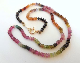 Toermalijn ketting | Etsy