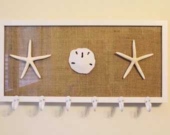 Items similar to Nautical Coat Rack, Primitive Oar, Wooden Oar, Beach ...