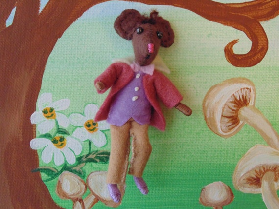 Dormouse Miniature Character Alice in by BunniesMadeOfBread
