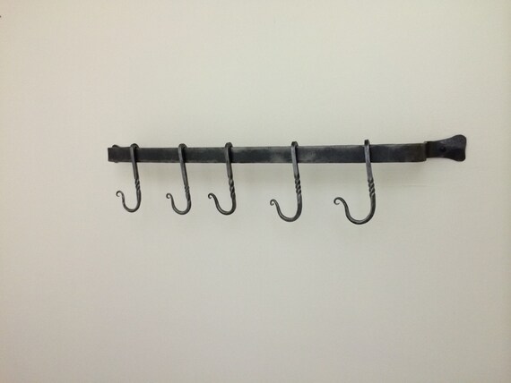 Pot rack Simple wrought iron pot rack forged pot rack