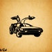 Delorean Time Machine Vinyl Decal Time Travel Vinyl Decal