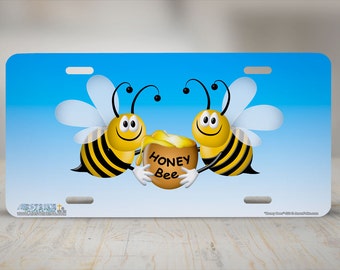 Bee license plate | Etsy