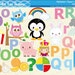 Alphabet clipart : OPQR / Back to School clip art / INSTANT