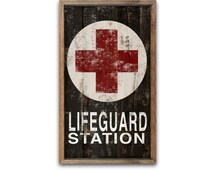 Unique lifeguard signs related items | Etsy