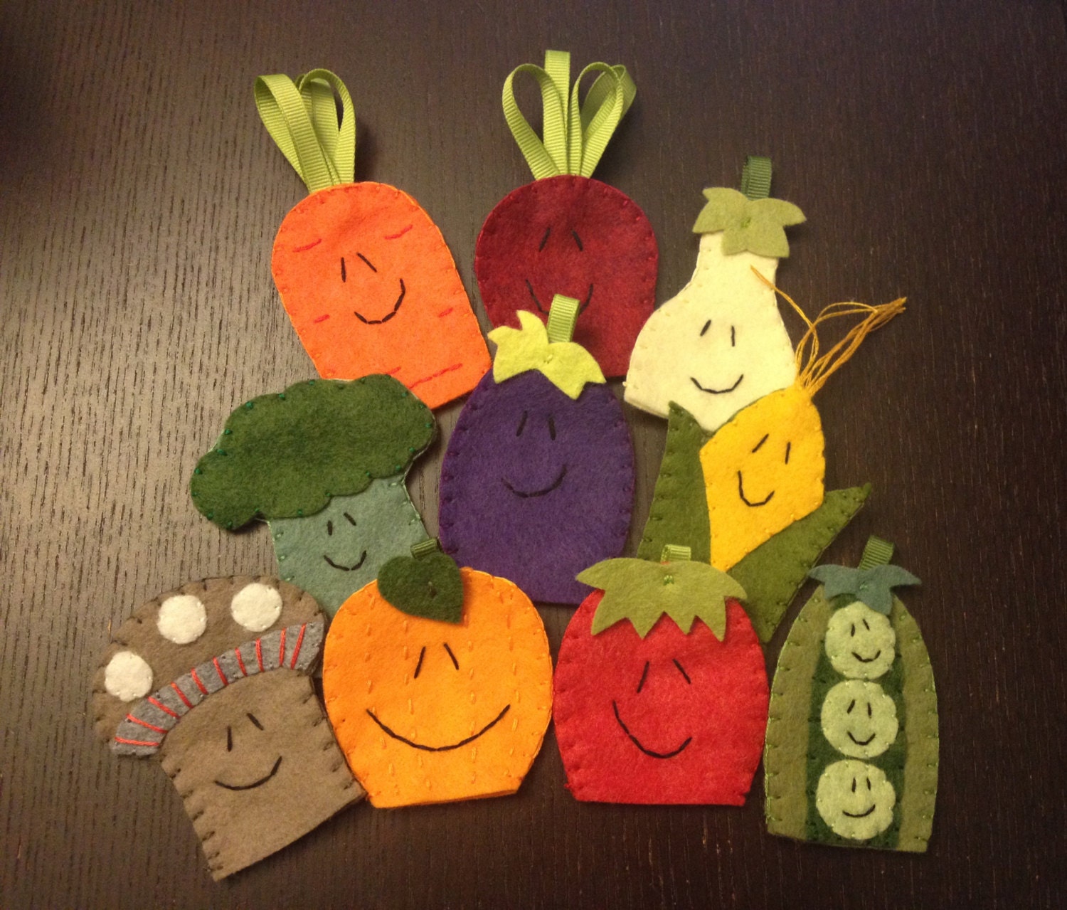 Veggie Finger Puppets Vegetable Finger Puppets Felt Finger