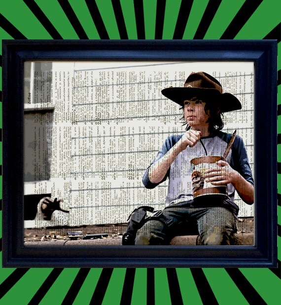 Carl Grimes Eating Pudding