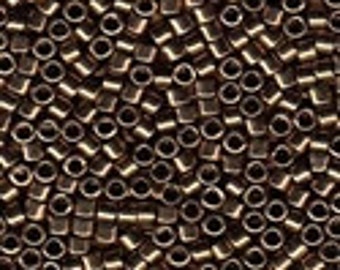 Items similar to Leather lace necklace - metallic bronze on Etsy