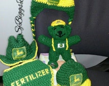 Popular items for crochet john deere on Etsy