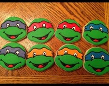 Popular items for ninja turtle cookies on Etsy
