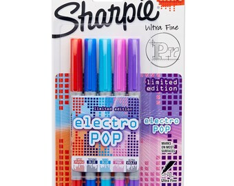 Sharpie Electro Pop Limited Edition Set of 24 Markers Fine