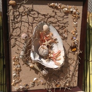 Shell art | Etsy