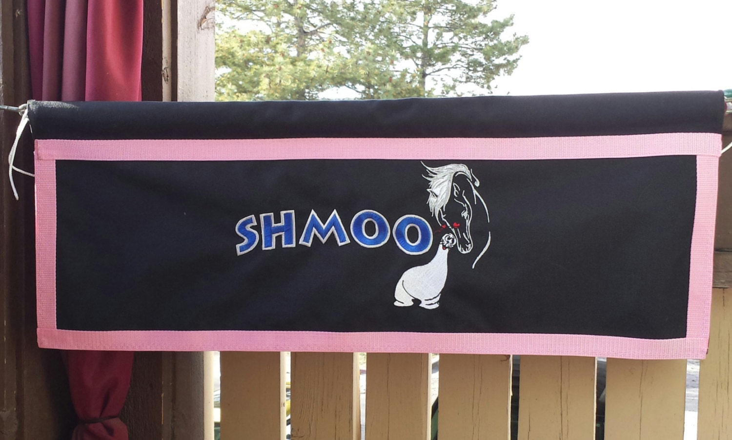 Stall Guard / Door Banner / Stable Aisle Guard by ManeAlternative