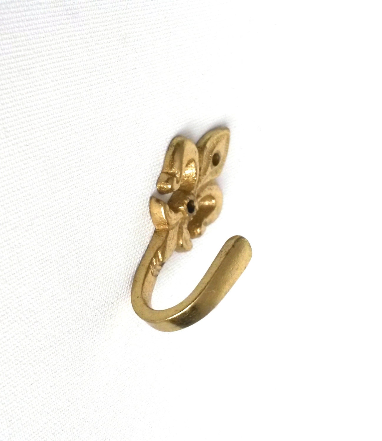 1 Small Lily Wall hook / Coat hook / Towel hook Solid brass – Haute Juice