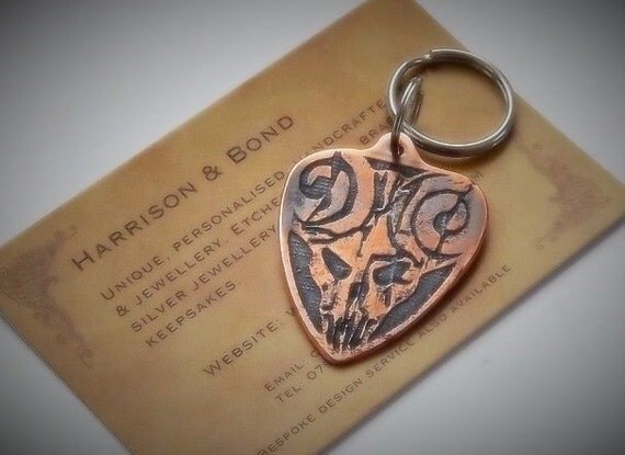 Pick of Destiny Key Ring Copper Key Ring Custom by HarrisonBond